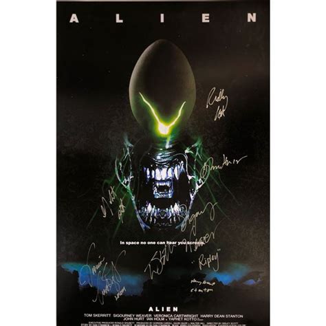 Alien Sigourney Weaver Signed Poster