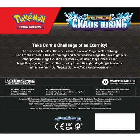 Pokemon Chaos Rising Booster Box Limit 1 Mind Games