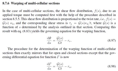 Structural Engineering Determination Of Warping Function For Thin