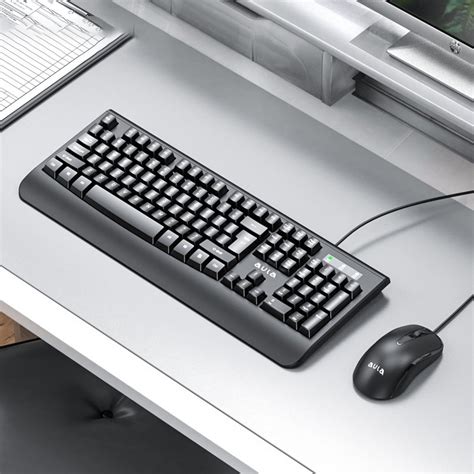 AULA AC USB Port Wired Keyboard Mouse Set Alexnld Com