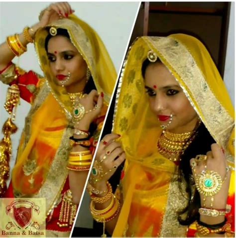 Baisa Raj Hukum In Yellow Poshak Rajasthani Dress Rajputi Dress