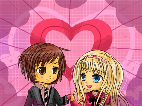 Scurernihar Chibi Anime Couples Hugging