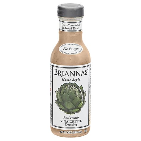 Briannas Dressing Real French Vinaigrette Home Style 12 Fl Oz