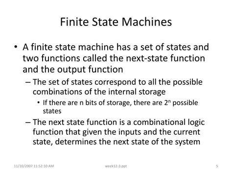 PPT Finite State Machine Continued PowerPoint Presentation Free Download ID 794062
