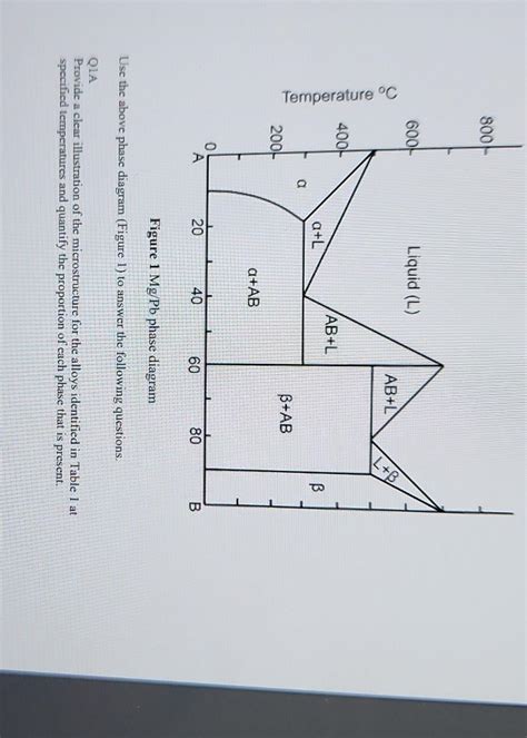 Solved Figure 1mgpb Phase Diagram Use The Above Phase