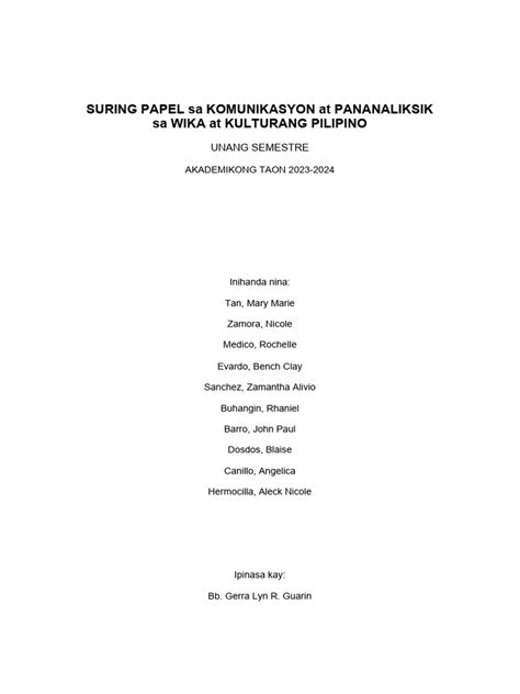 Suring Papel Pdf
