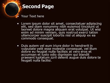 Solar Eclipse Presentation Template For PowerPoint And Keynote PPT Star