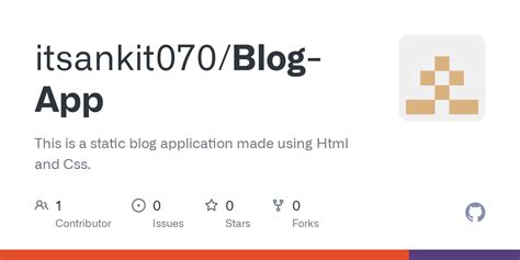 Github Itsankit070blog App This Is A Static Blog Application Made