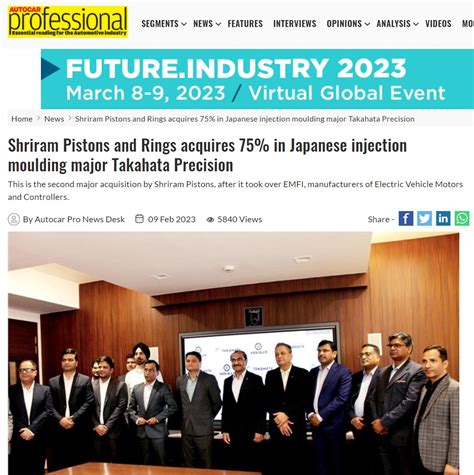 Press Coverage Shriram Pistons