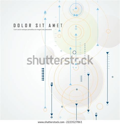 Vector Circles Abstract Design Connect Background Stock Vector Royalty Free 2223527861