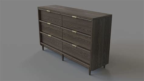Cheyanne 6 Drawer Dresser 3d Model Cgtrader