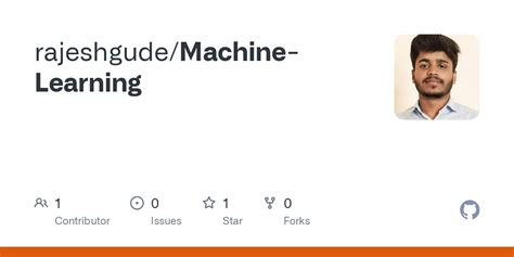 Github Rajeshgude Machine Learning