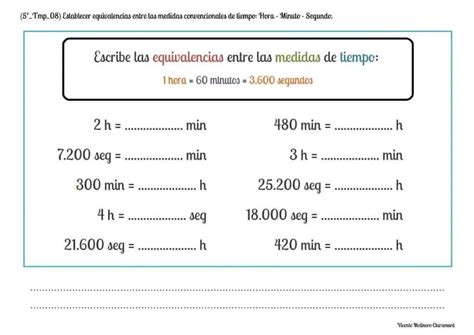 📚 Unidades De Tiempo 📚 5º Educación Primaria