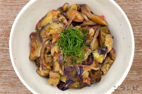 レンジで簡単！ナスの香味和えのレシピ｜ソラレピ