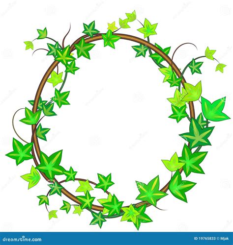 Frame Dat Van Klimop Wordt Gemaakt Vector Illustratie Illustration Of
