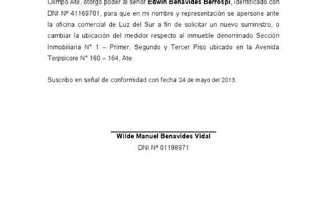 Descarga Gratis Modelo De Carta Poder Simple De Perú October 2025 CeficPeru org