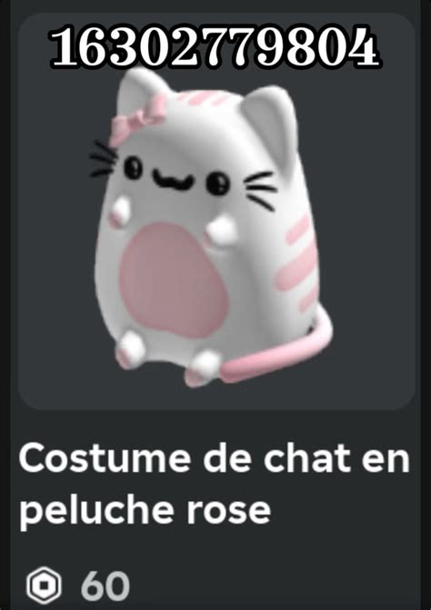 Cat Pink And White Costume Code Id Roblox In 2025 Roblox Sign Up Minecraft Cat Coding
