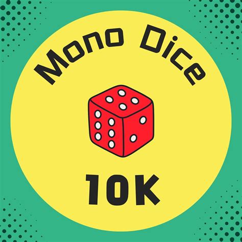 Mongo Dice 10000 Boost Monogo Partner Event Mono 5 Star Sticker Mono