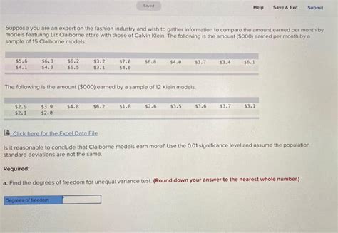 Solved Savod Help Save And Exit Submit Suppose You Are An