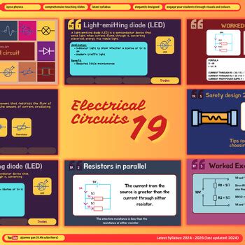Chapter 19 25 IGCSE Physics Electrical Circuit 2024 2026 By James Gan