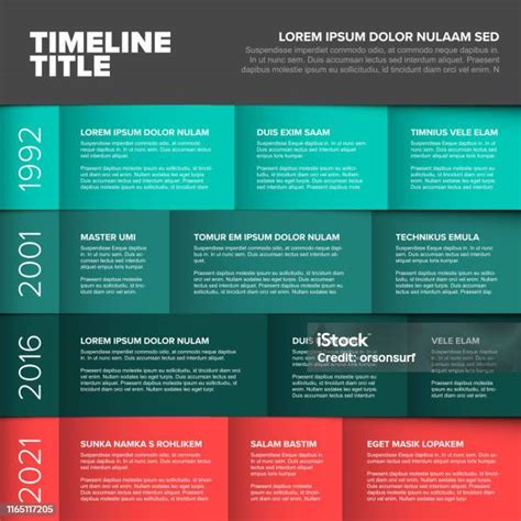 Vektor Multiguna Infographic Tabel Tabel Template Ilustrasi Stok
