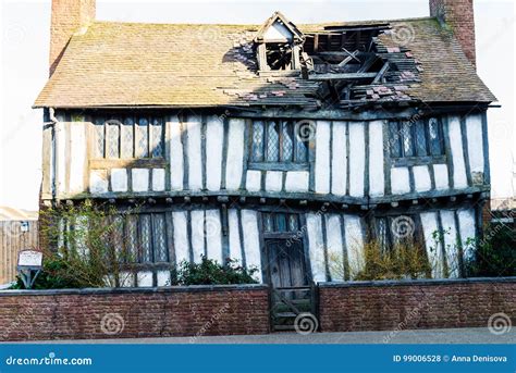 The Set Of Potters Cottage In Godrics Hollow LEAVESDEN UK Editorial