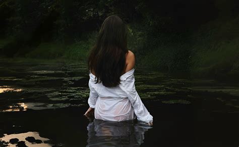 Wallpaper Black Hair Body Canon Forest Girl Katrina Model
