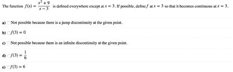 Solved The Function Fx X2 9x 3 Is Defined