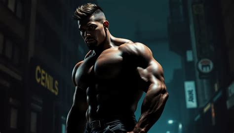 Big Black Muscle Guy Image Free Ai Generator Makepix