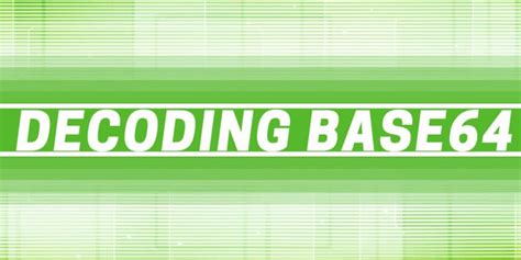 Base64 Decode Online