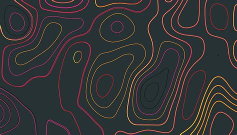 Abstract Topographic Contour In Lines And Contours Geographic Mountain