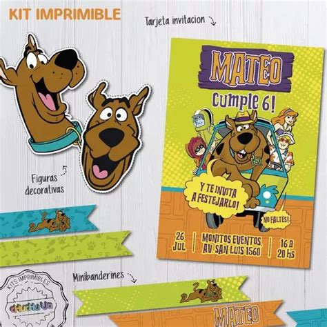 Kit Imprimible Cumpleaños Scooby Doo En Venta En Mar Del Plata Bsas