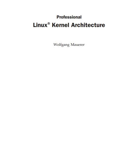دانلود کتاب Professional Linux Kernel Architecture