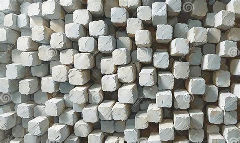 Close Up View Textured Surface Composed Numerous Small White Cubes Arranged In Grid Like Pattern