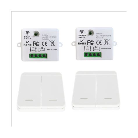 433mhz Smart Wireless Switch Rf Self Powered Push Button Wall Panels