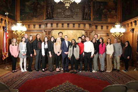 Advanced Placement Government Class Meets The Governor The Gna Insider