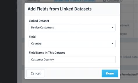 Linking Datasets Intrafocus