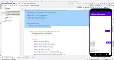 How To Make Constraint Layout Scrollable By Using ScrollView And HorizontalScrollView In Your