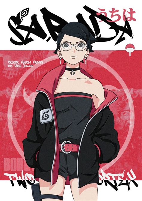 Sarada Poster Sarada Cosplay Personajes De Naruto Shippuden