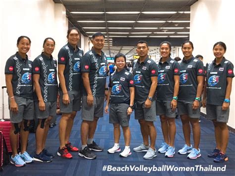 เดินทางแล้วนะคะวันนี้เพื่ Beach Volleyball Women Thailand