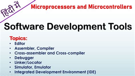 Software Development Tools For Microcontrollers And Microprocessors Youtube