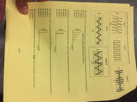 solved use these s time domain signals to answer the