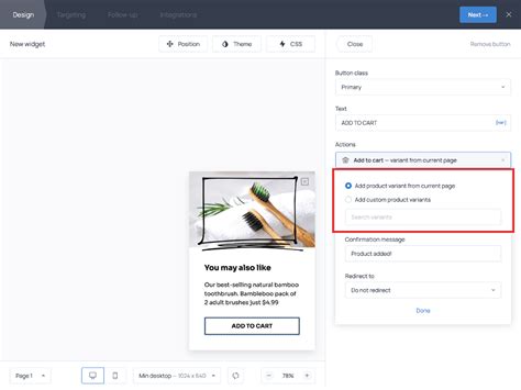 How To Set Up Actions For Widgets Getsitecontrol