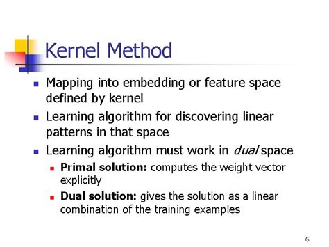 Overview Of Kernel Methods Steve Vincent Adapted From
