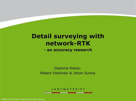 PPT Detail Surveying With Network RTK An Accuracy Research PowerPoint Presentation ID 252226