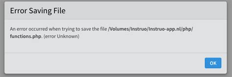 Error Saving File In Specific Directory Error Unknown Issue