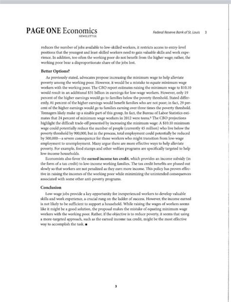 Solved Would Increasing The Minimum Wage Reduce Poverty