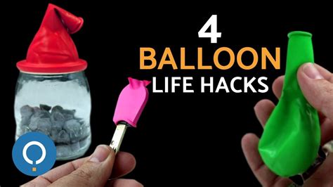 4 Balloon Life Hacks Crafts With Ballons Youtube
