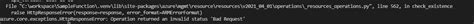 resourcesoperations check existence returns bad request · issue 21934