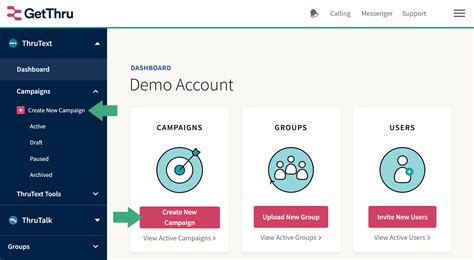 how getthru admins create thrutext campaigns thrutext help center